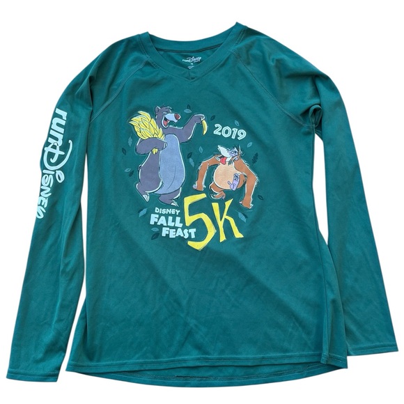 Disney | Tops | Rundisney 29 Fall Feast 5k Long Sleeve Race Shirt ...